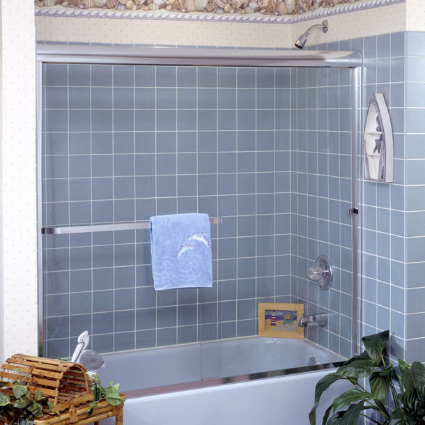 Coastal Industries Paragon Series 60 X 71 Sliding Frameless Shower